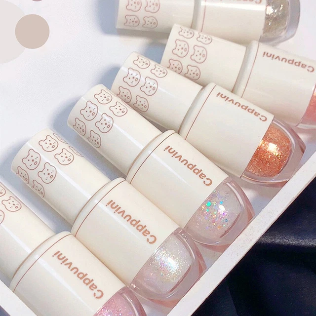 FARD À PAUPIÈRES Liquide 6 Couleurs Paillettes Scintillantes ...