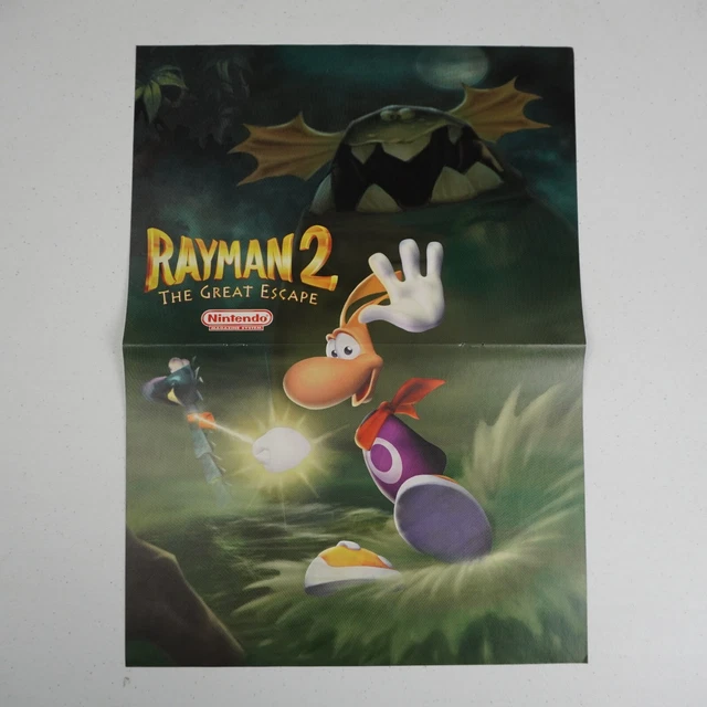 NINTENDO OFFICIAL POSTER - Rayman 2 + Rugrats Video Game $20.00 ...