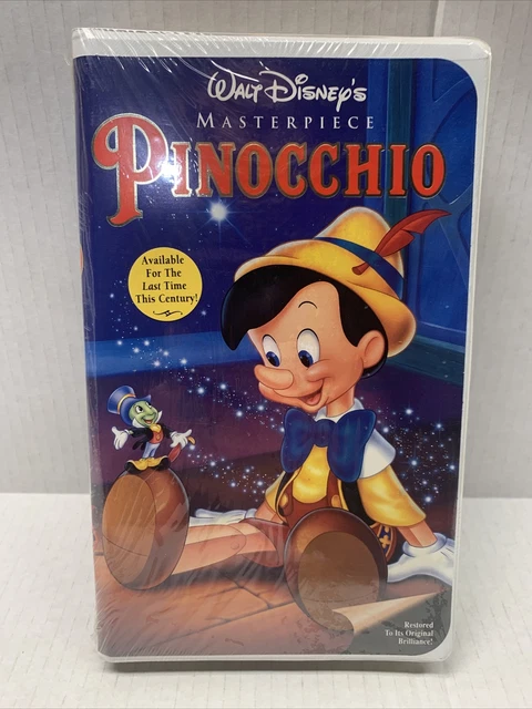 PINOCCHIO VHS MOVIE Masterpiece Collection Walt Disney New Factory ...