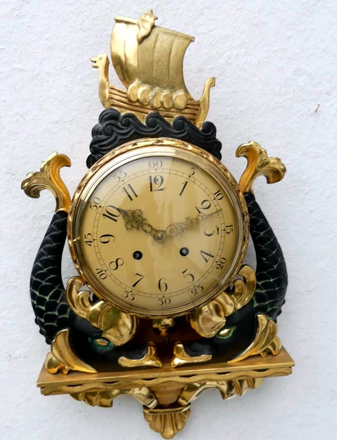 CARTELUHR, CARTELLUHR, HOCHZEITSUHR, Westerstrand, Wikinger, Seefahrt ...