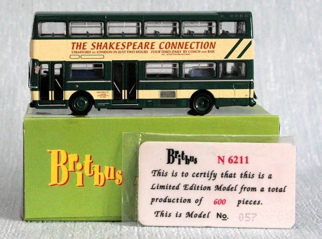 BRITBUS N6211 1:76 Scale Scania Metropolitan Double Deck Bus Good ...