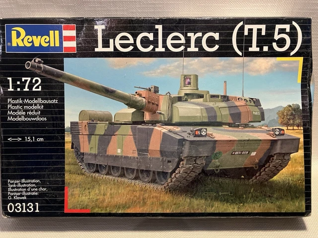 REVELL LECLERC (T5) Panzer Tank 1:72 Scale Model Kit No 03131 – New Old ...