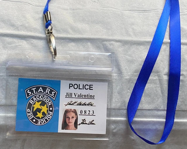 RESIDENT EVIL ID card stars jill valentine cosplay necklace tag £4.99 ...