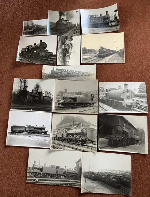 STEAM RAILWAY LOCOMOTIVE Photographs Various Pre Grouping 15 Black ...