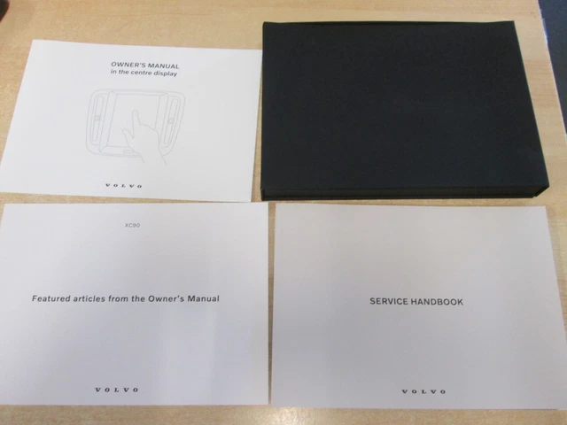 GENUINE VOLVO XC90 Handbook Owners Manual 2021-2024 Service Book . £22. ...