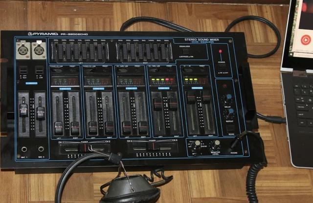 MEZCLADOR ECUALIZADOR ESTÉREO vintage Pyramid PR-8200ECHO y sonido de ...