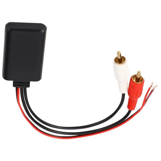 CAR STEREO BLUETOOTH Adapter Module 2RCA AUX Input with 5V-12V Working ...