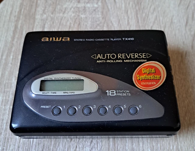 WALKMAN AIWA HS-TX410 AM/FM Lettore di cassette stereo autoreverse EUR 45,00 - PicClick IT