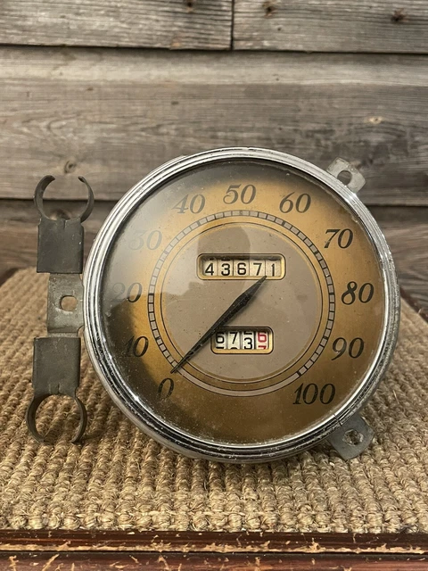 VINTAGE SPEEDOMETER GAUGE Dash Gauge Cluster Speedometer $75.00 ...
