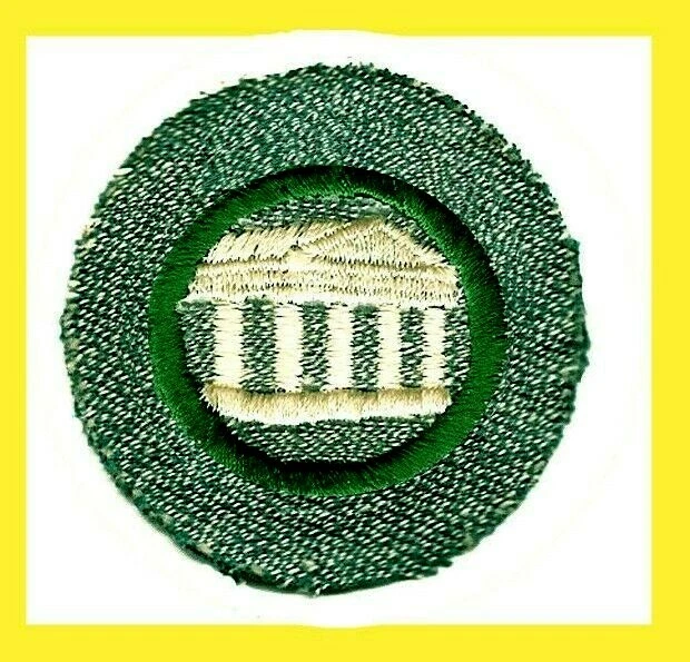 NEW, ARCHITECTURE, GIRL Scout 1940s RARE Badge Building Columns Combine ...