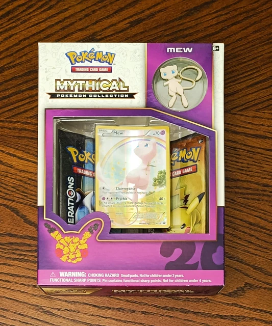 POKÉMON 20TH ANNIVERSARY Mythical Collection Mew - Generations £85.00 ...