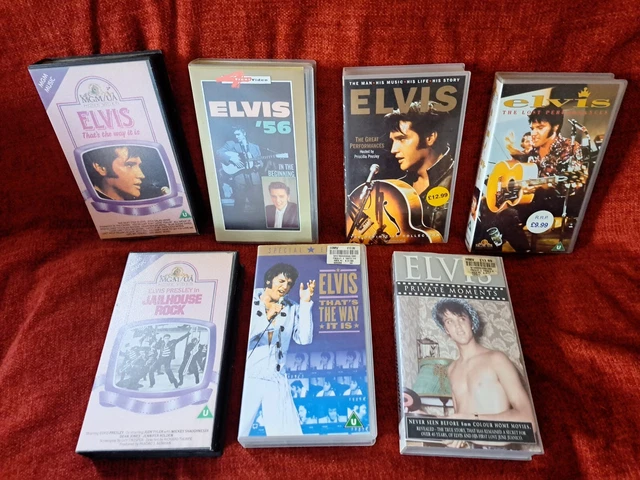 ELVIS PRESLEY VINTAGE Vhs Cassette Tapes X7 £16.00 - PicClick UK