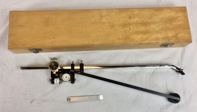 VINTAGE ALLBRIT FIXED Arm Polar Planimeter, Mathmatical Measuring ...