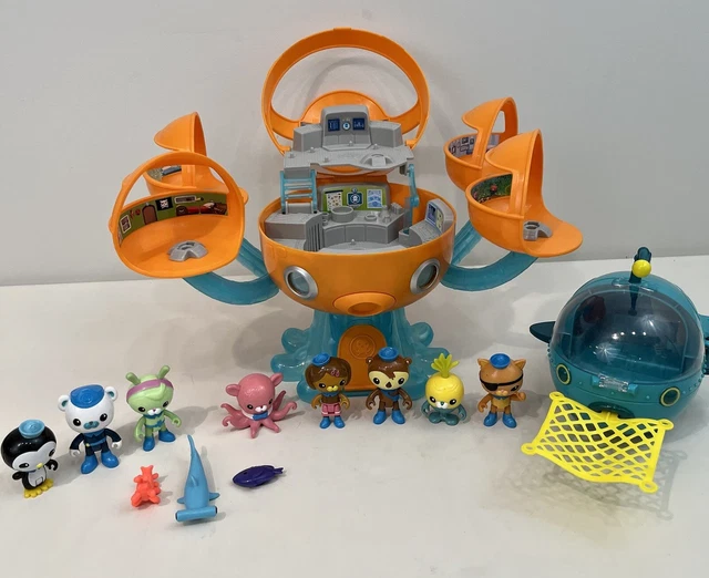 FISHER-PRICE OCTONAUTS OCTOPOD & Blue Submarine Playset With Figures (8 ...