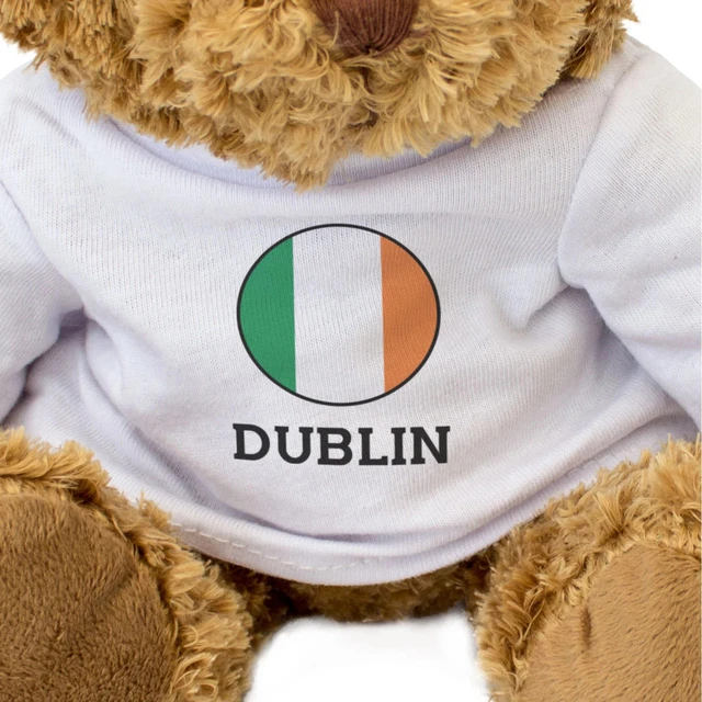 DUBLIN (IRELAND FLAG ROUNDEL) - Teddy Bear - Funny Souvenir Gift ...