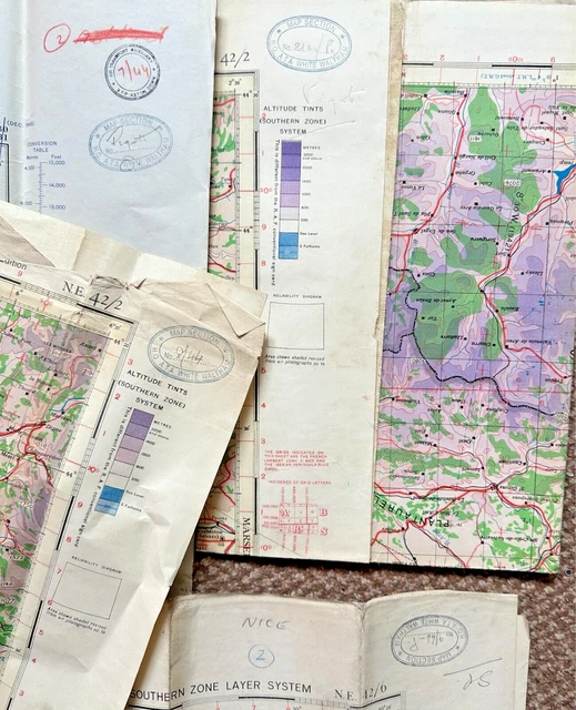 WW2 ATA MAPS X4,Original Wartime Marked ''Map Section Ata'' & Ata ...