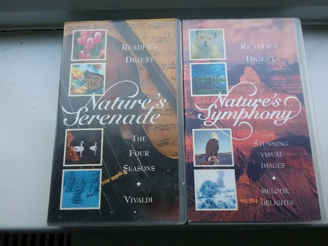 CLASSICAL MUSIC VHS Video Tapes x 2 - Nature's Serenade & Nature's ...