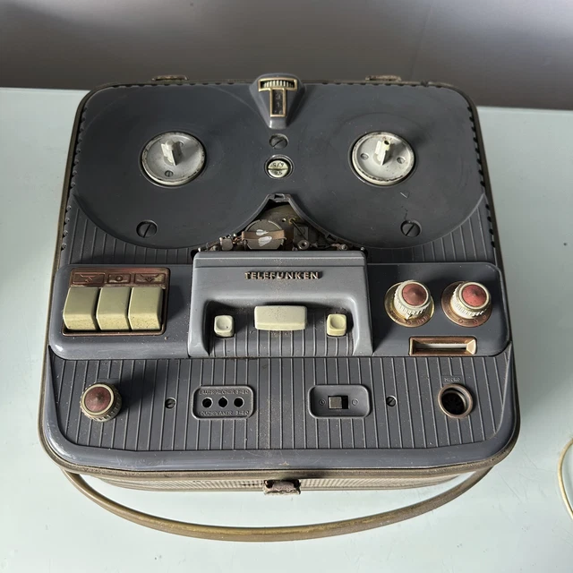 VINTAGE TELEFUNKEN MAGNETOPHON 77 Reel To Reel Tape Recorder 1959 ...