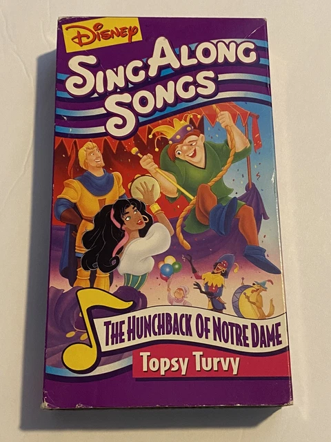 DISNEY SING ALONG Songs - The Hunchback of Notre Dame Topsy Turvy VHS ...