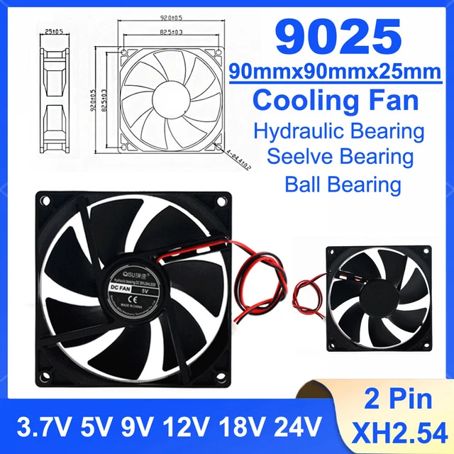 Mini Fan Usb Computer CPU Power Supply Chassis Fan 12cm 12025 DC5V 12V ...