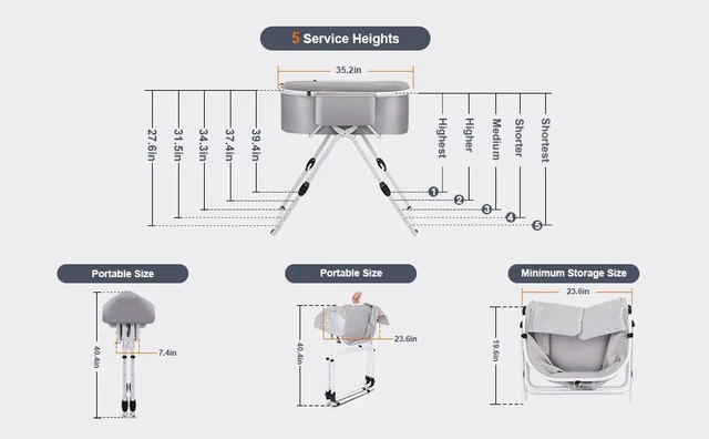 FOLDABLE PET BATH Tub for Cats and Dogs Portable Grooming Shower $129. ...