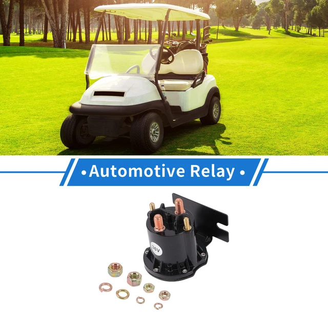 GOLF CART HEAVY Continuous Duty Solenoid Relay Switch for EZGO RXV 36V ...