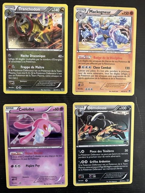 POKÉMON: LOT DE 4 CARTES - EXPLOSION PLASMA - HOLO RARES - VF EUR 10,00 ...