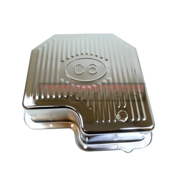 FORD C-6 C6 Transmission Pan Chrome Steel "Extra Depth Capacity ...