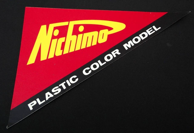 XL WERBE-AUFKLEBER NICHIMO Plastic Color Model Modellbau Japan 70er ...