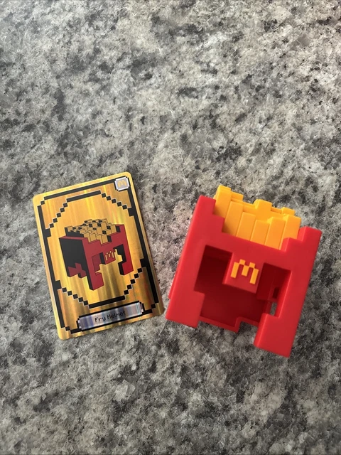 MCDONALDS 2025 A Minecraft Movie Meal FRY HELMET Toy With Unused Code ...
