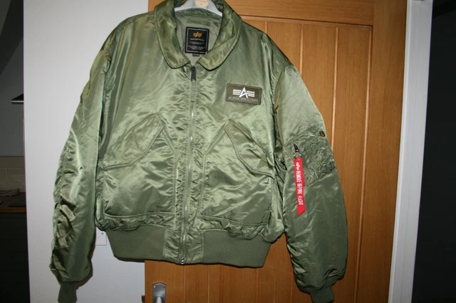 GIACCA DA VOLO Alpha Industries CWU-45 verde salvia taglia 5XL EUR 128 ...