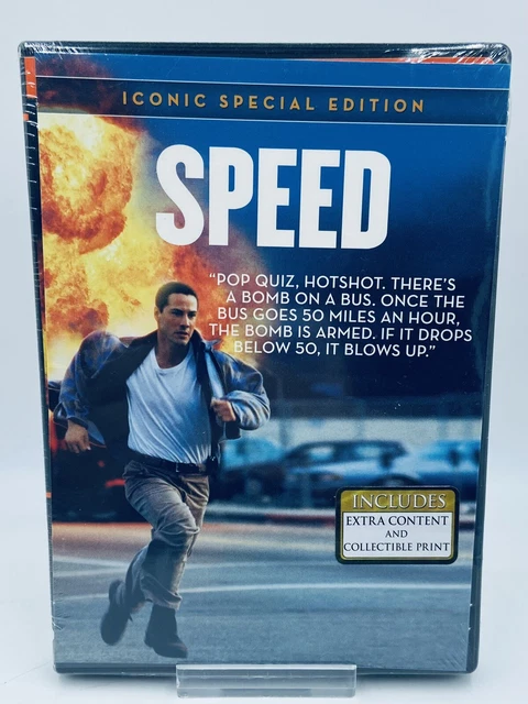 SPEED ICONIC SPECIAL Edition DVD Widescreen 2 Disc Set Keanu Reeves ...
