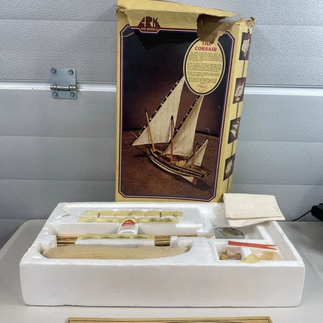 VINTAGE ARC MODELS Corsair Sailing Boat wooden Model kit £44.99 ...