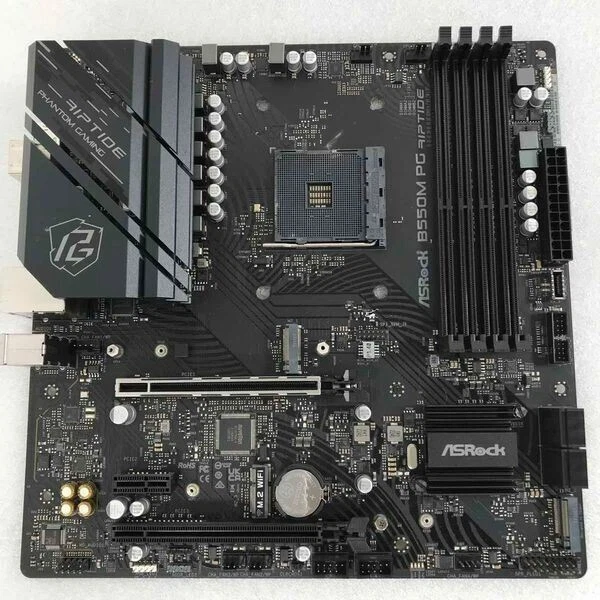 ASROCK B550M PG Riptide AMD B550 Socket AM4 Micro ATX DDR4 Motherboard ...