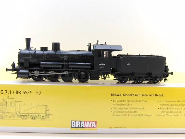 BRAWA H0 40724 Dampflok Serie 040.B, SNCF, DC, Licht, NEU in OVP ...
