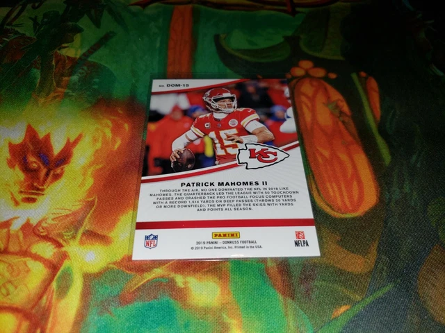 CARTE DONRUSS FOOTBALL Patrick Mahomes II Dominators 2019 #DOM-15 EUR ...