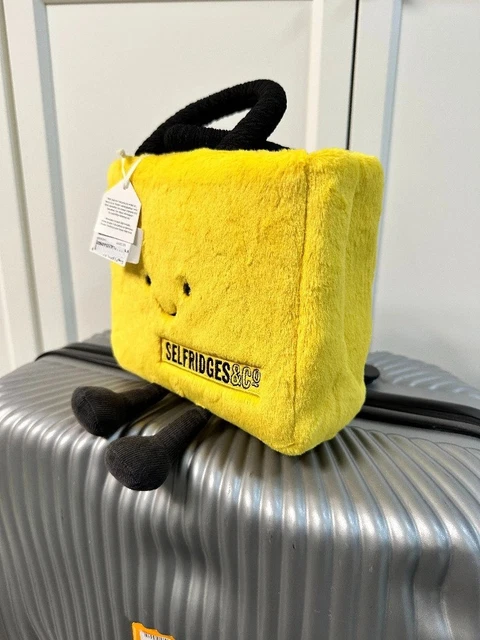 JELLYCAT CHRISTMAS X Selfridges UK Exclusive Yellow Shopping Bag NWT ...