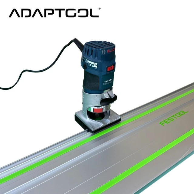 BOSCH GKF-600 ROUTER to Festool Track GUIDE RAIL ADAPTOR £19.99 ...