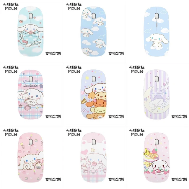 ANIME CINNAMOROLL PC Laptop USB Wireless Mouse Cartoon Computer Mice ...