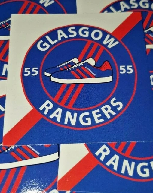 PACK OF 25 7x7cm Rangers 55 Football/Ultras Stickers. £2.00 - PicClick UK