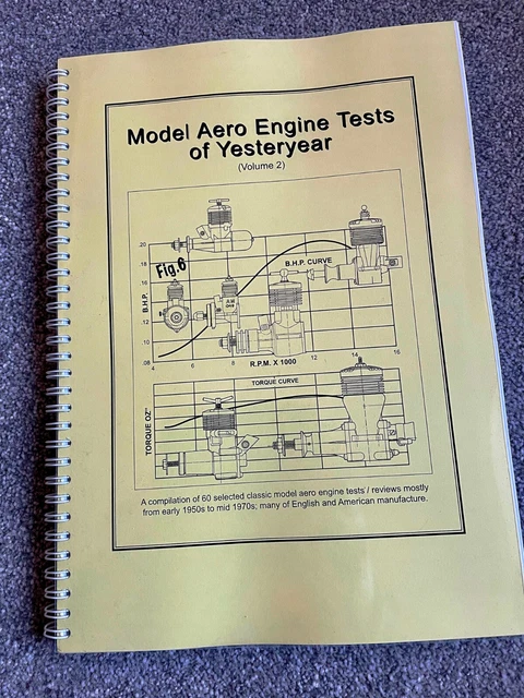 MODEL AERO ENGINE TESTS BOOK **VOLUME 2** A4 x 150 pages; clear plastic ...