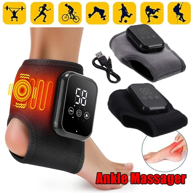 ELECTRIC FOOT ANKLE Massager Vibration Infrared Hot Compress Joint Pain ...