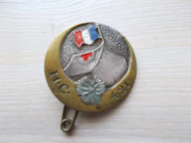 INSIGNE MILITAIRE HOPITAL de campagne 421 Drago Béranger peint EUR 60 ...