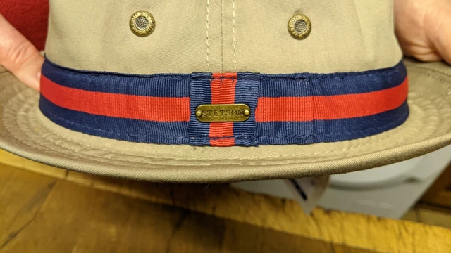 GENUINE US STETSON Fairway Pork Pie Bucket Hat LARGE Bob Mortimer Gone ...