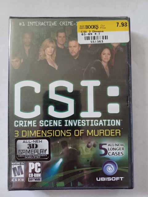 CSI: CRIME SCENE Investigation 3 Dimensions of Murder Solve The Crime ...