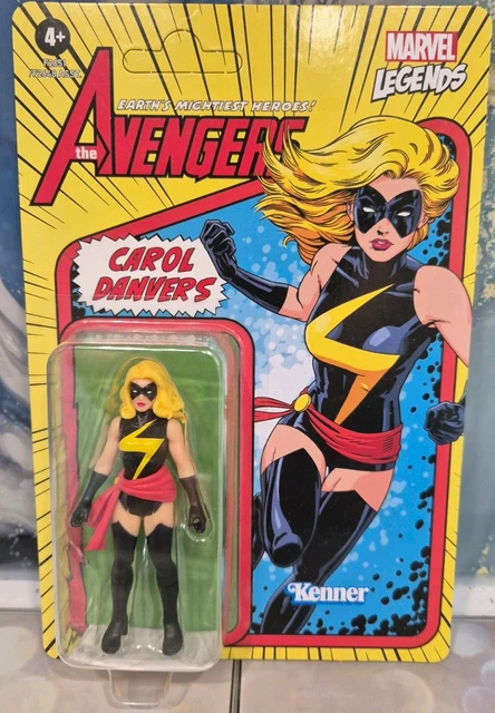 HASBRO MARVEL LEGENDS Retro 375 Collection Avengers Carol Danvers ...