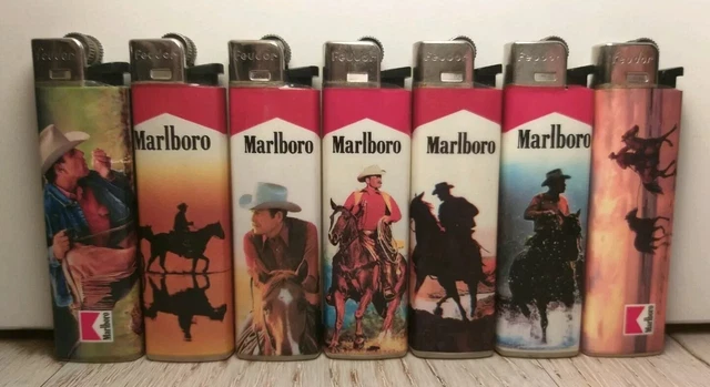 7 FEUDOR MARLBORO Cigarette Lighters Cigarette Cowboy-Lighters-Lighter ...