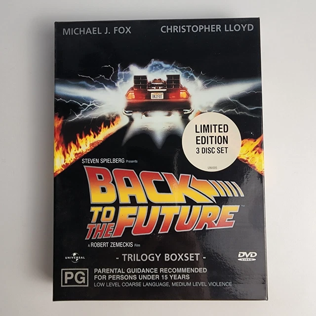 BACK TO THE Future DVD The Trilogy Boxset Michael J Fox PG Region 4 £6. ...