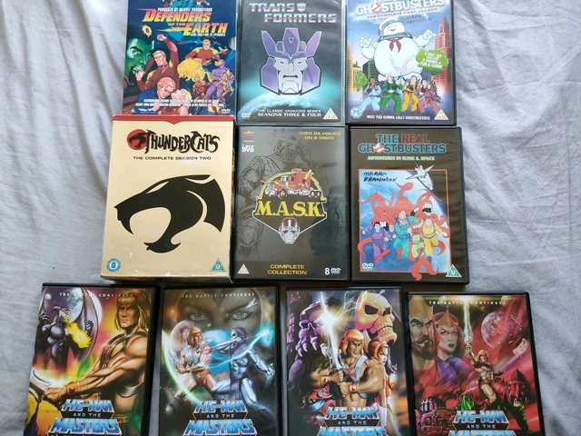 LOT OF 1980S Cartoon DVDs, Transformers, He Man, Thunder cats, Real ...