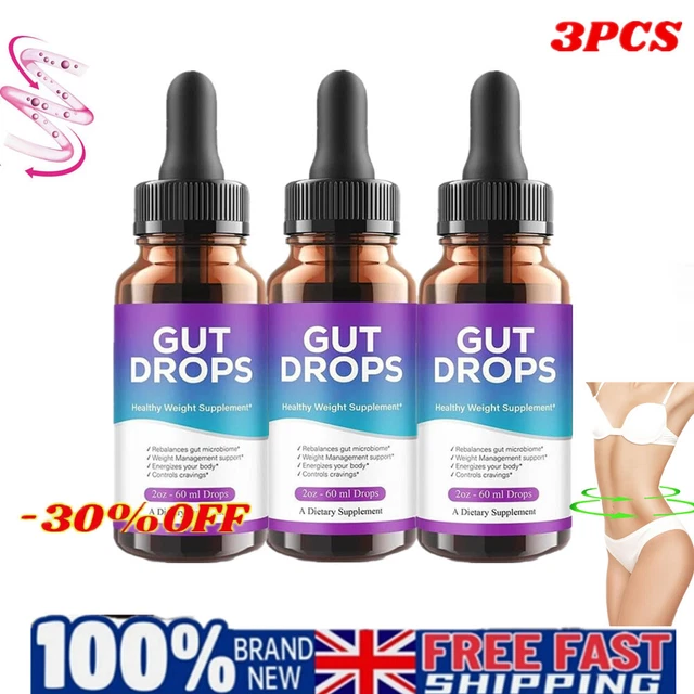 3PACKS GUT DROPS - Natural Probiotics for Gut Health Drops Hot V7 £14. ...